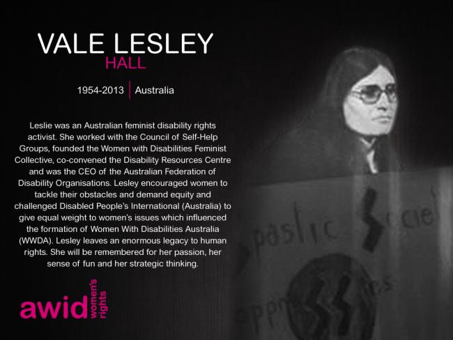 Vale Lesley Hall | AWID