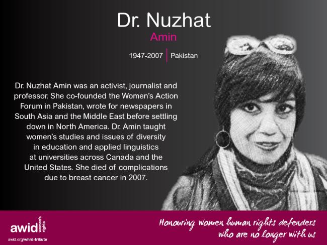 Dr. Nuzhat Amin | AWID
